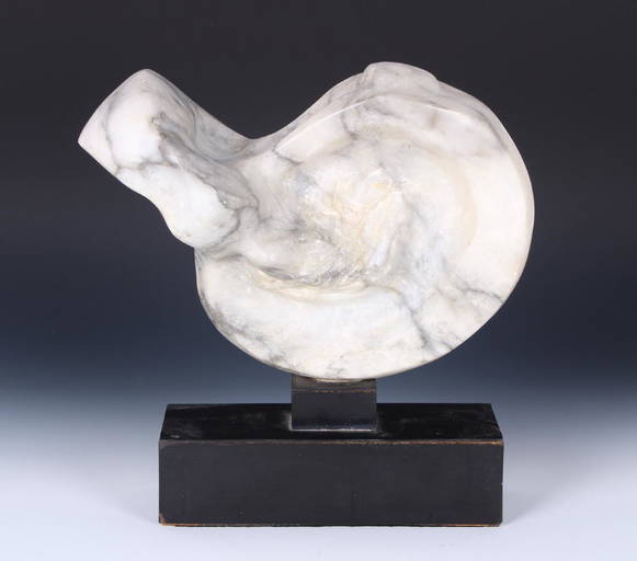 Mcm Abstract Figural Carved Marble Sculpture