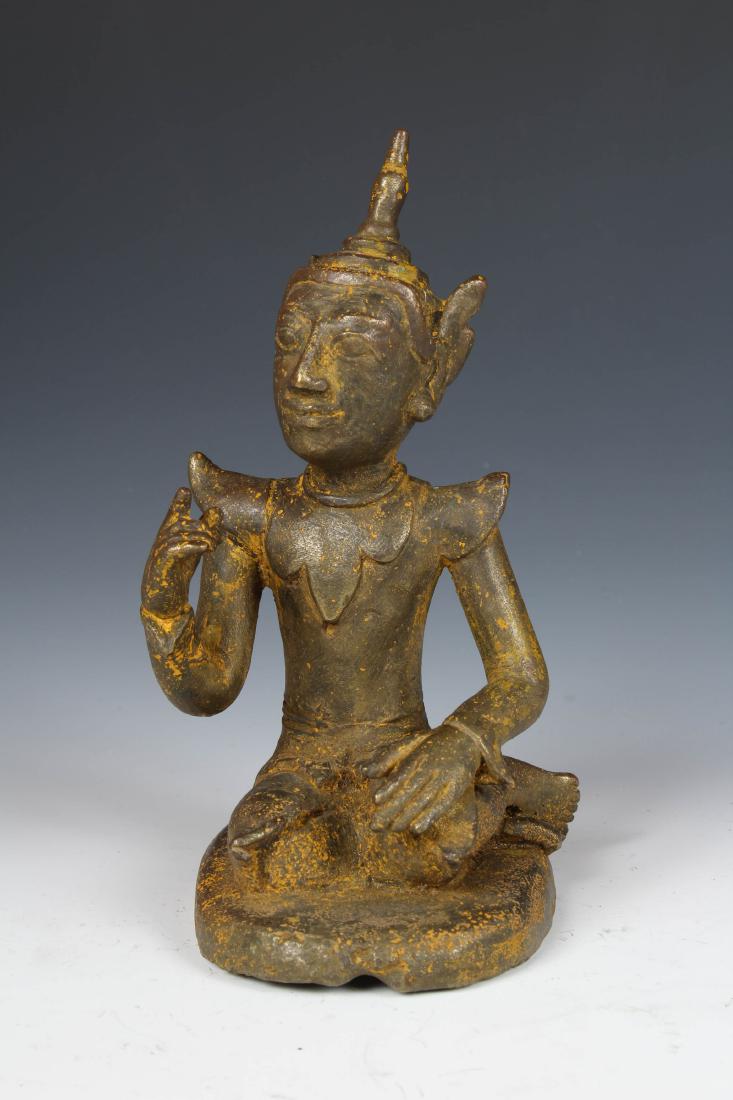 Antique Bronze Burmese Statue