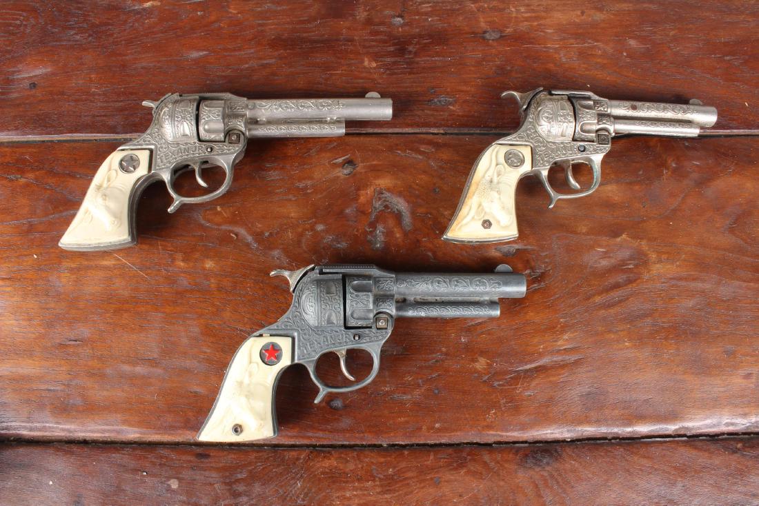 Lot of 3 Vintage Cap Gun Pistols