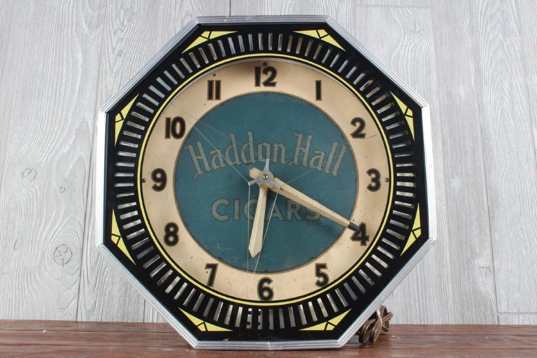 Haddon Hall Cigars Neon Advertising Clock - Jul 31, 2018 | Ashcroft and ...