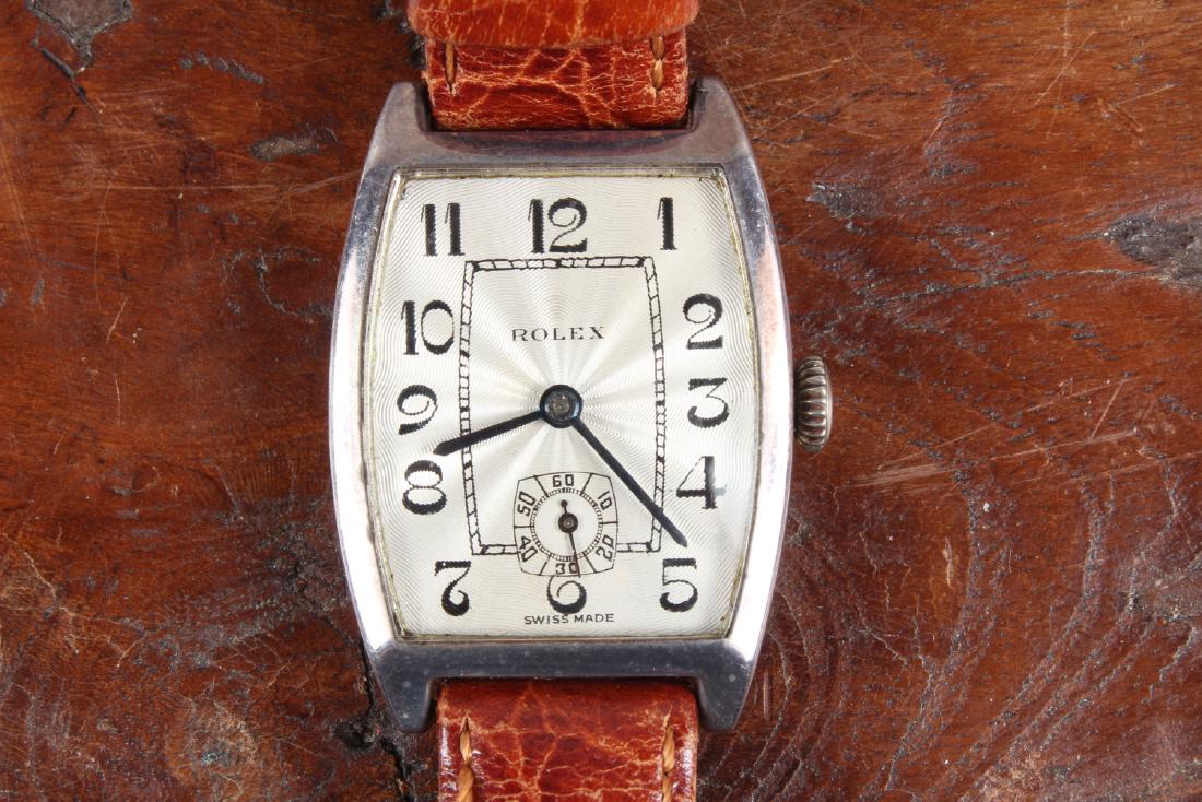 1937 Sterling Silver Rolex Tank Watch