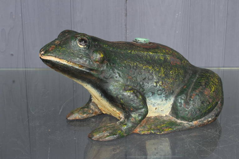 Very Good Cast Iron Frog Sprinkler