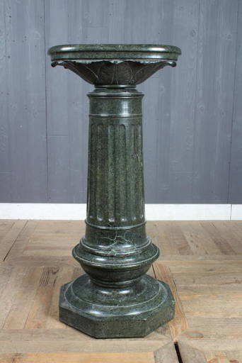 Late 19th C. Carved Marble Sculpture Stand