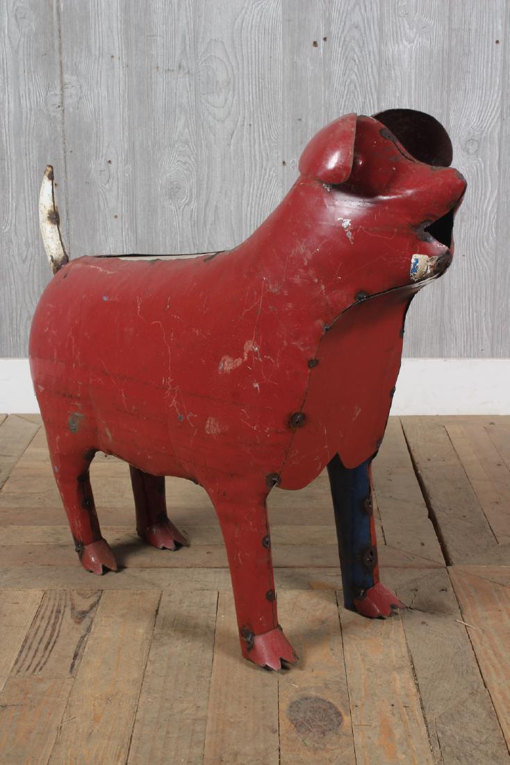 Folk Art Painted Steel Red Rocket Dog Sculpture - May 29, 2019 ...