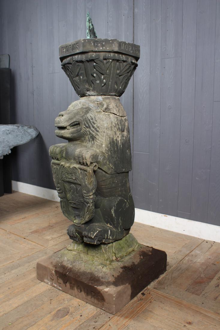 Heraldic Carved Stone Lion Sundial - Jun 26, 2019 | Ashcroft and Moore ...