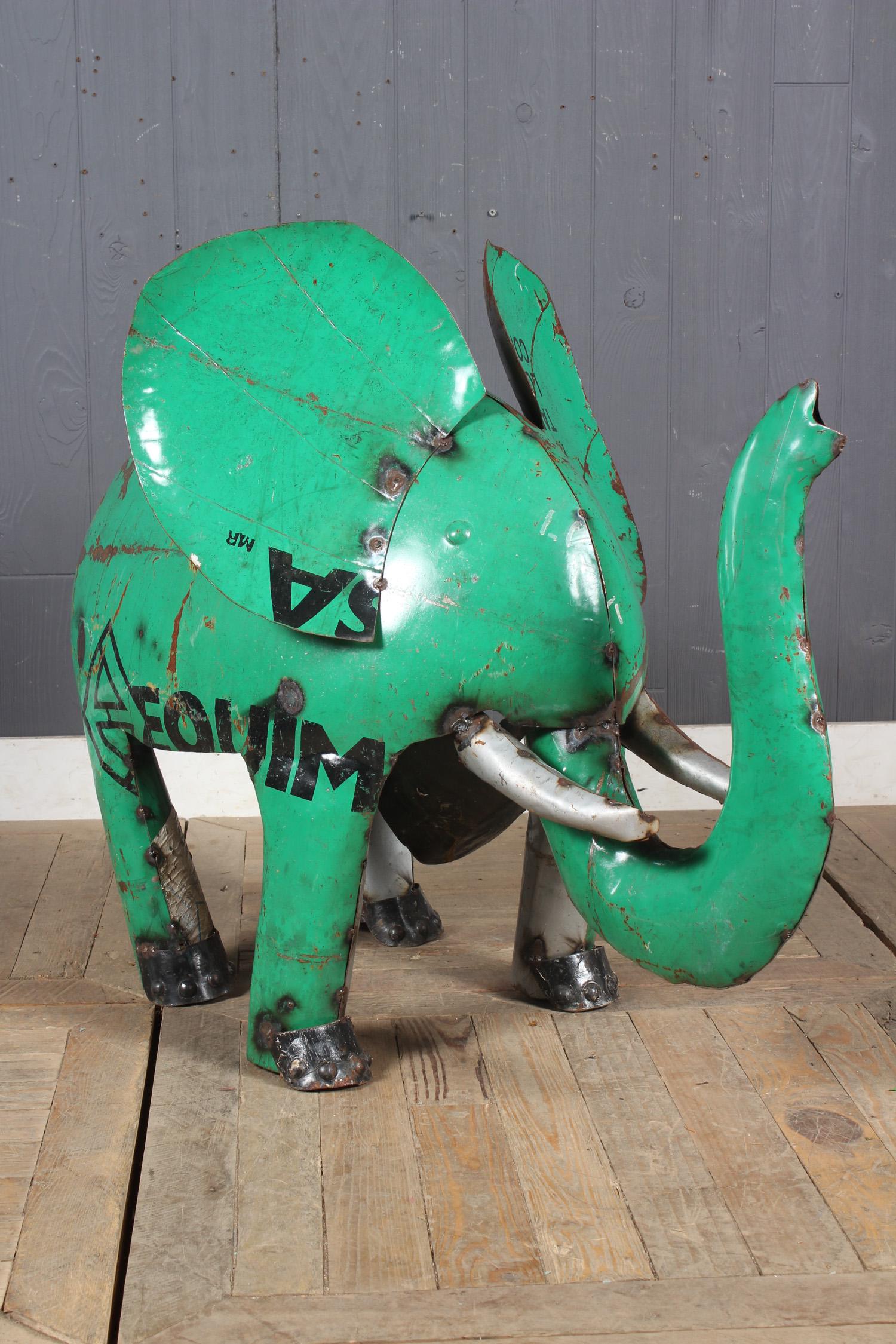 Folk Art Steel Elephant Sculpture - May 19, 2020 | Ashcroft and Moore in PA