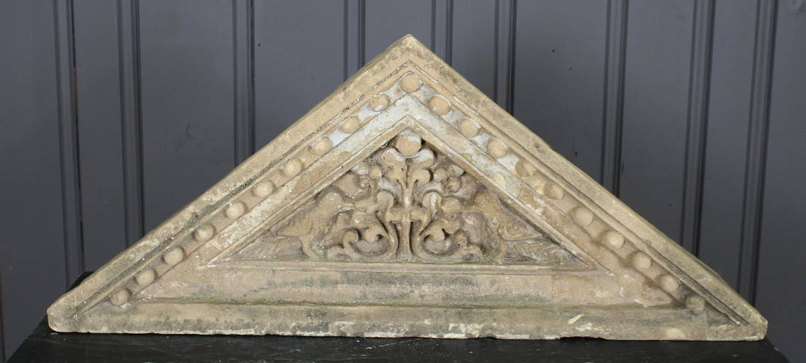 Carved Stone Pediment - May 28, 2020 | Ashcroft and Moore LLC in PA