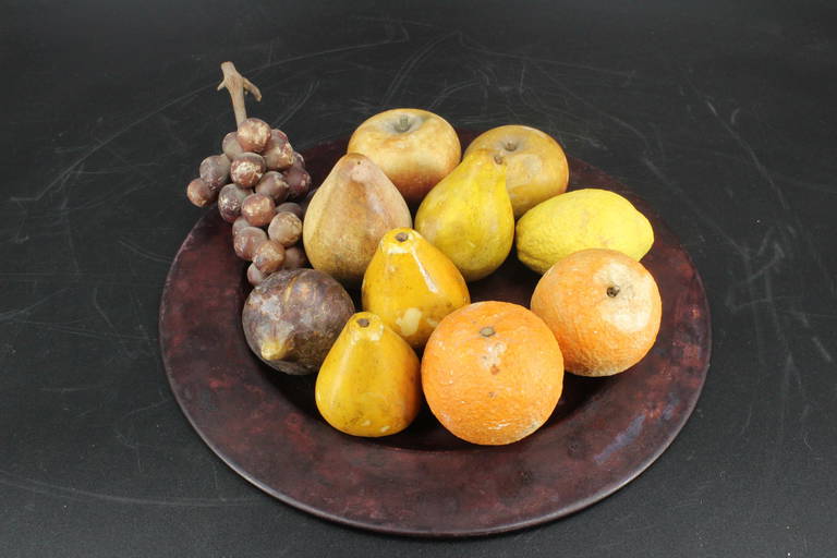 Tray Of Carved Stone Fruit
