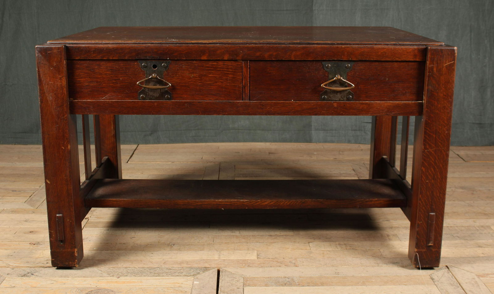 Arts and Crafts Mission Style Library Table (#0107) on Apr 07, 2022 ...