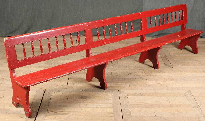 Antique Train Bench