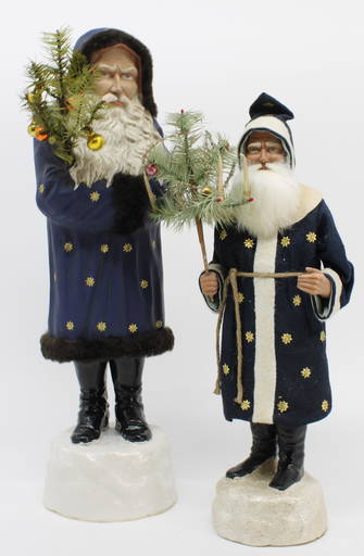 Pair Of Paul Turner Santas
