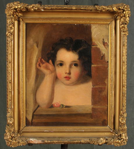 In The Manner of Thomas Sully, Girl at The Window (#0105) on Jan 10 ...