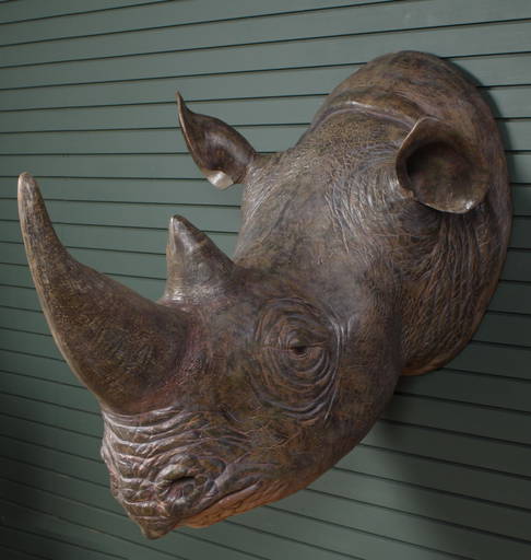 Decorative Life Size Rhino Shoulder Mount