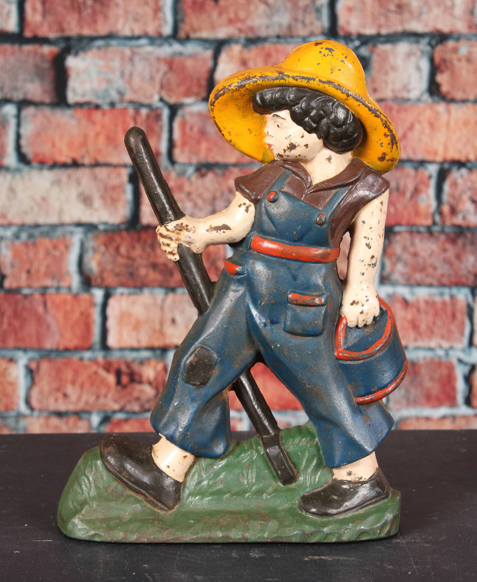 Cast Iron Huck Finn Replica Doorstop Auction