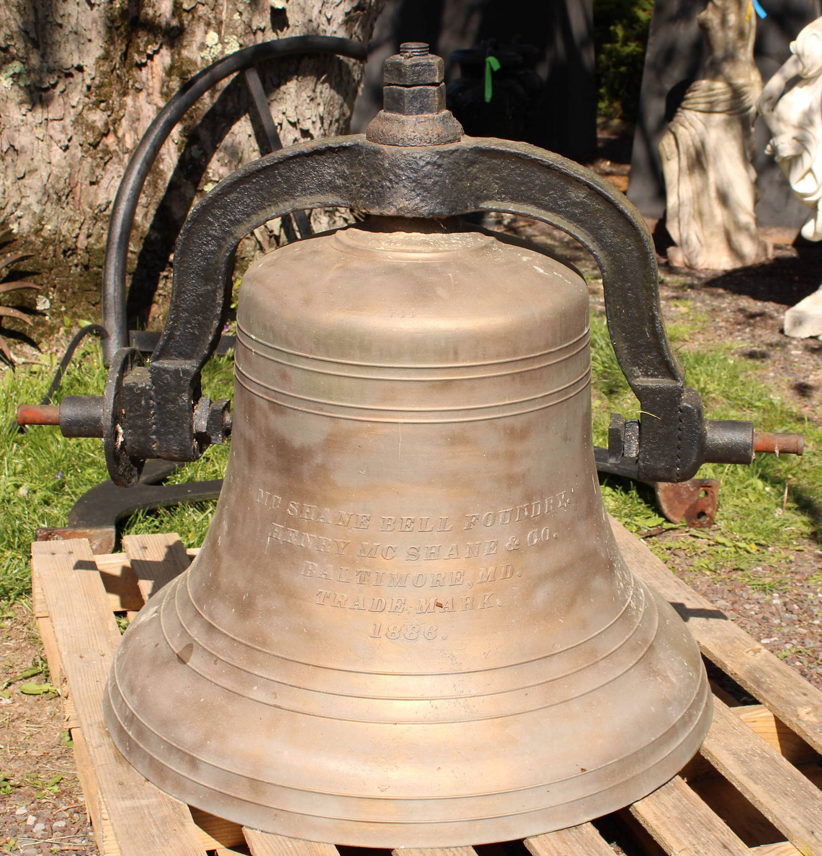 Mcshane Foundry Bronze Bell, 1886 Auction