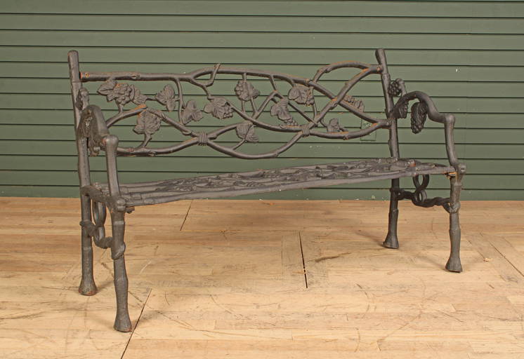 Grapevine Motif Ci Garden Bench
