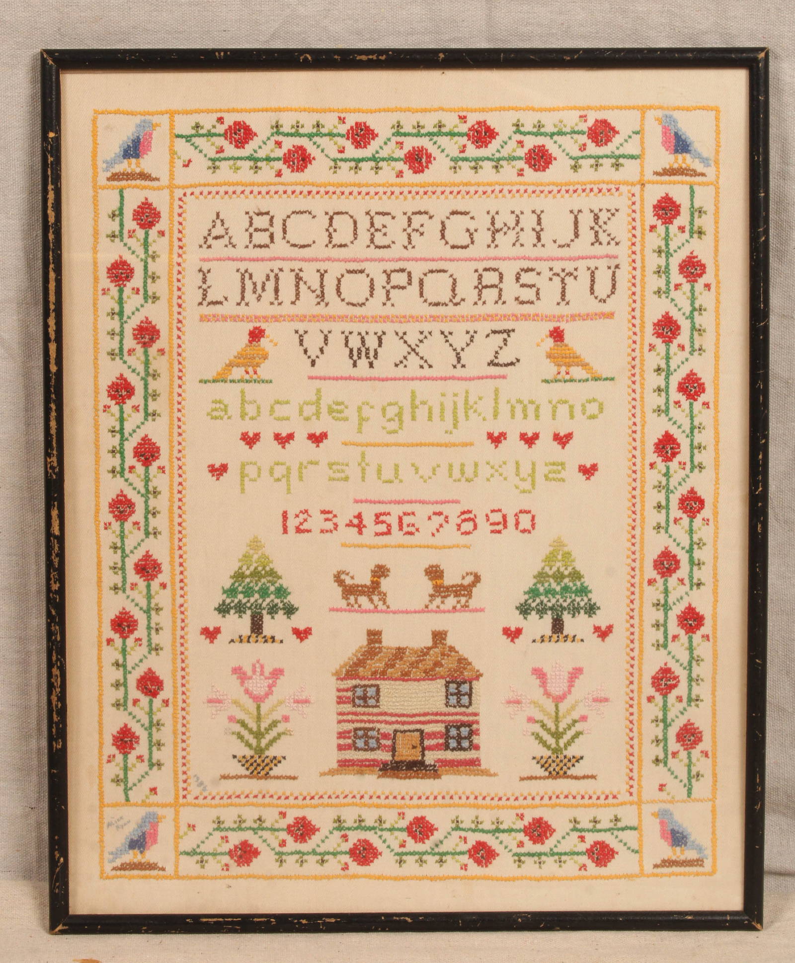 Needle Work Sampler, Fiber Arts Auction