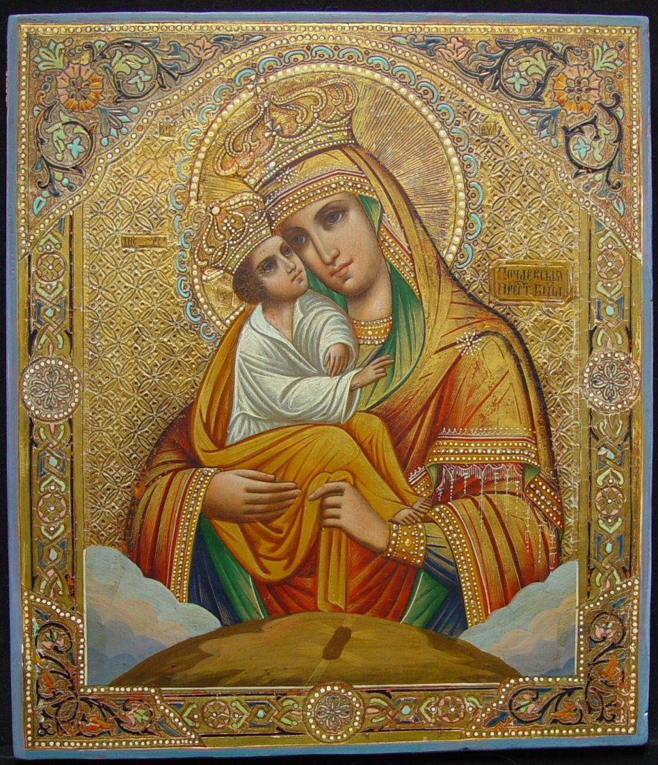 Virgin of Pochaev, Russian Icon, 19th C. - Sep 04, 2017 | Milatz ...