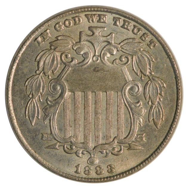1883 Shield Nickel Coin