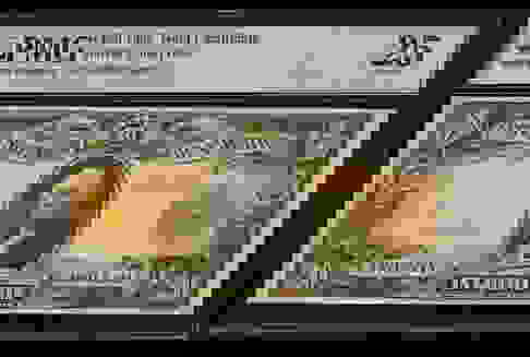 1905 $20 Technicolor Gold Certificate Pmg 25 Auction