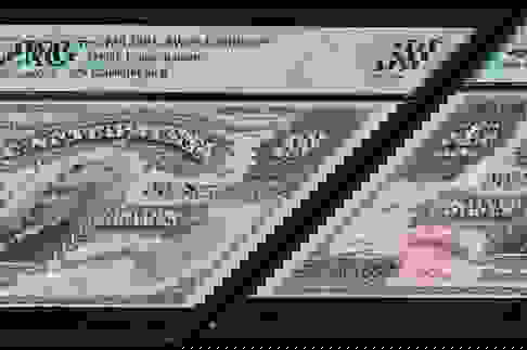 1891 $10 Tombstone Silver Certificate Pmg 30 Auction