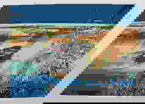 Gilbert Michaud Blue Lagoon Hand Signed Limited Edition Lithograph Auction