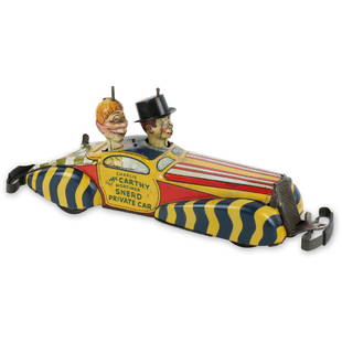 1939 Marx Charlie Mccarthy & Mortimer Snerd Private Car