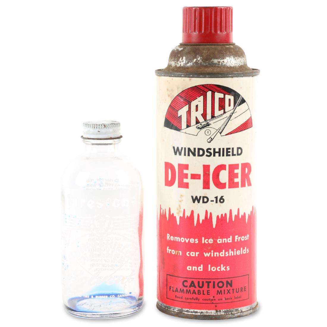 Trico & Firestone Windshield Washer Fluid Can & Bottle