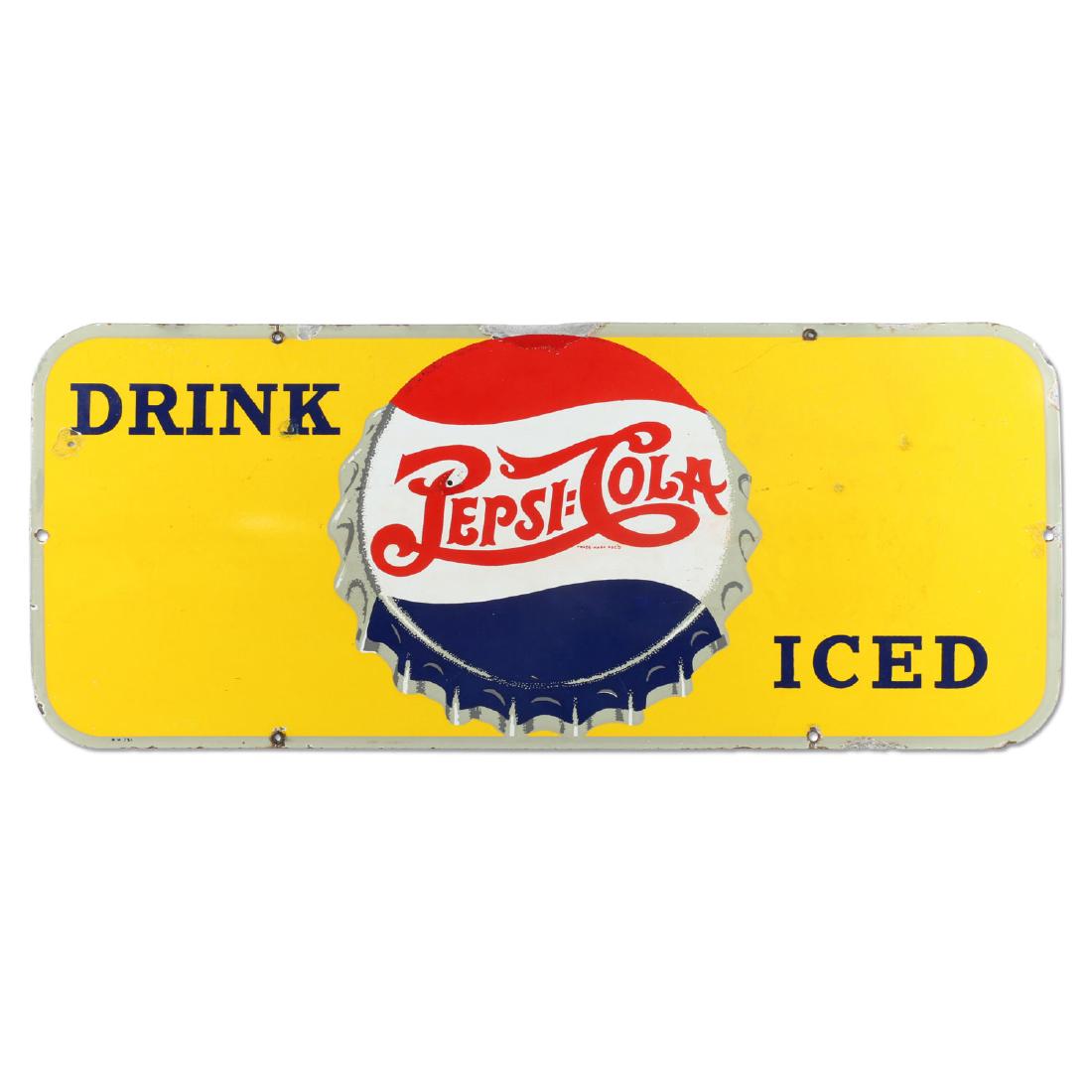 Rare 1951 Canadian Pepsi-Cola “Double-Dot” Porcelain