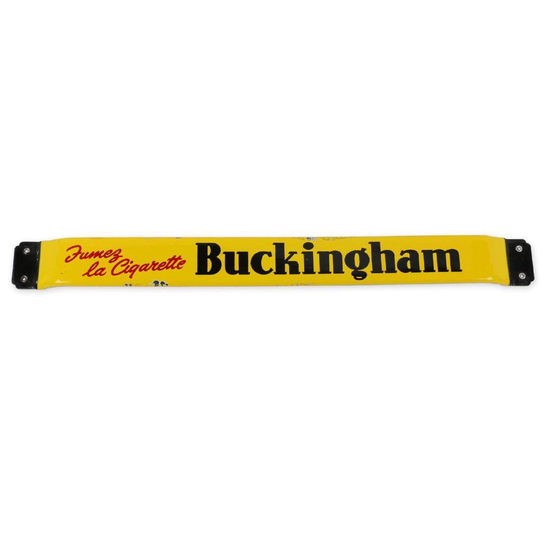 Buckingham Cigarettes Porcelain Door Push Bar