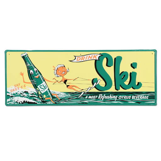 Reproduction Ski Soda Sign