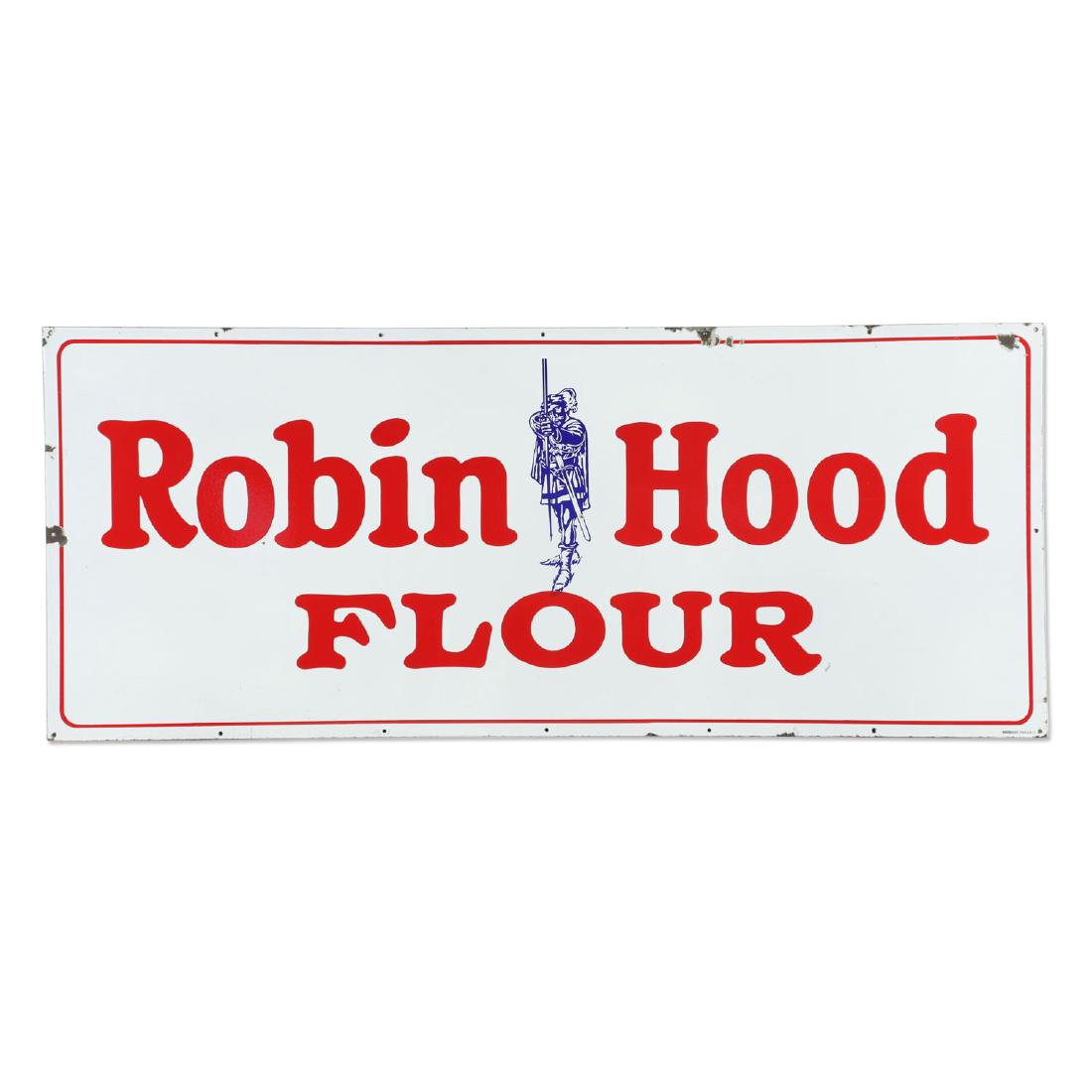 Large Porcelain Robin Hood Flour Sign - Feb 10, 2018 | Miller & Miller ...