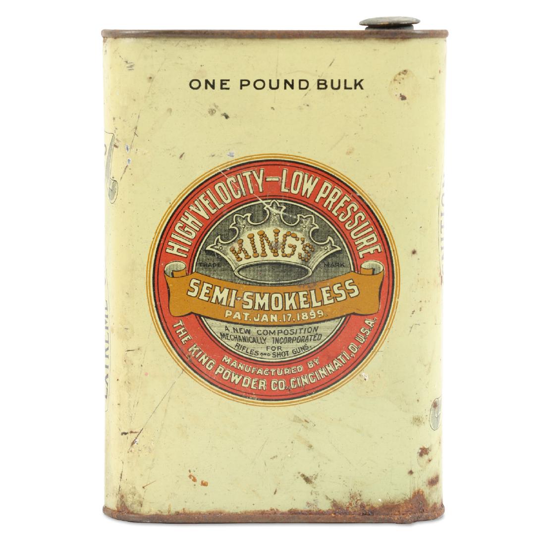 Powder Tin, King's Black Semi-Smokeless