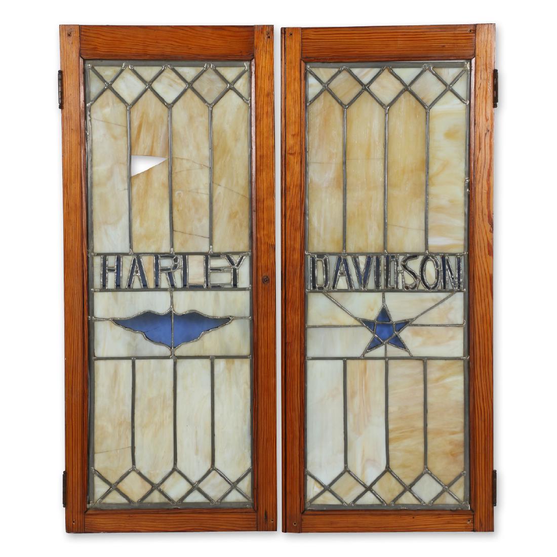 Harley Davidson Leaded Presentation Windows