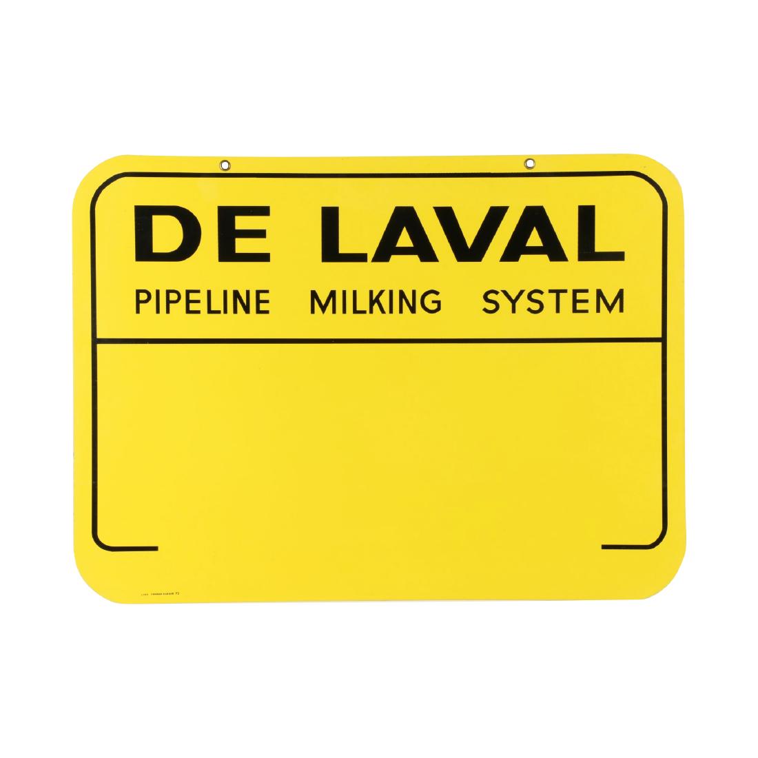 DeLaval Milking System Tin Litho Sign