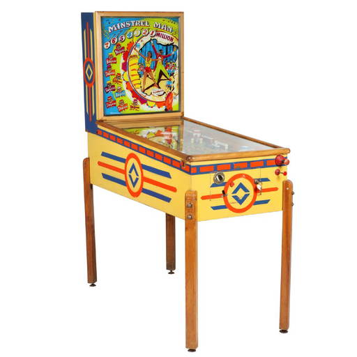 Minstrel Man Wood Rail Pinball Machine