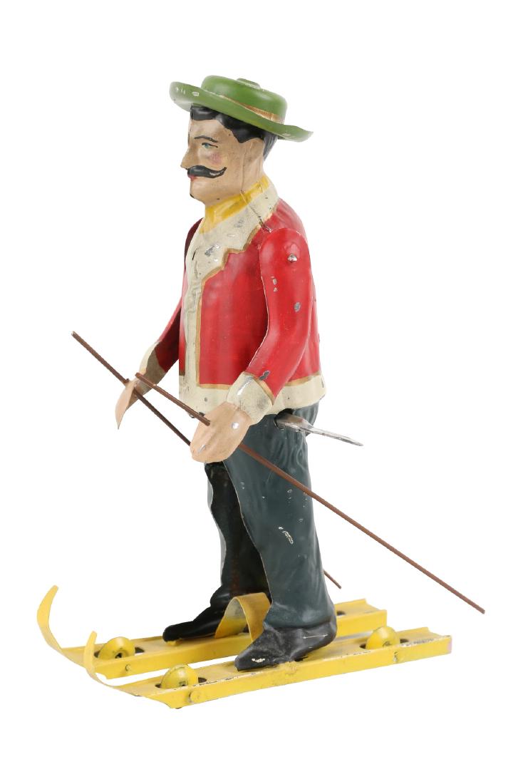 Early German Wind-up Skier Toy