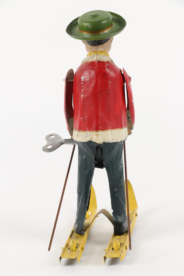 Early German Wind-up Skier Toy