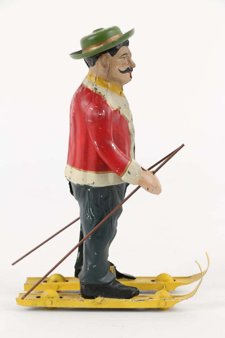 Early German Wind-up Skier Toy