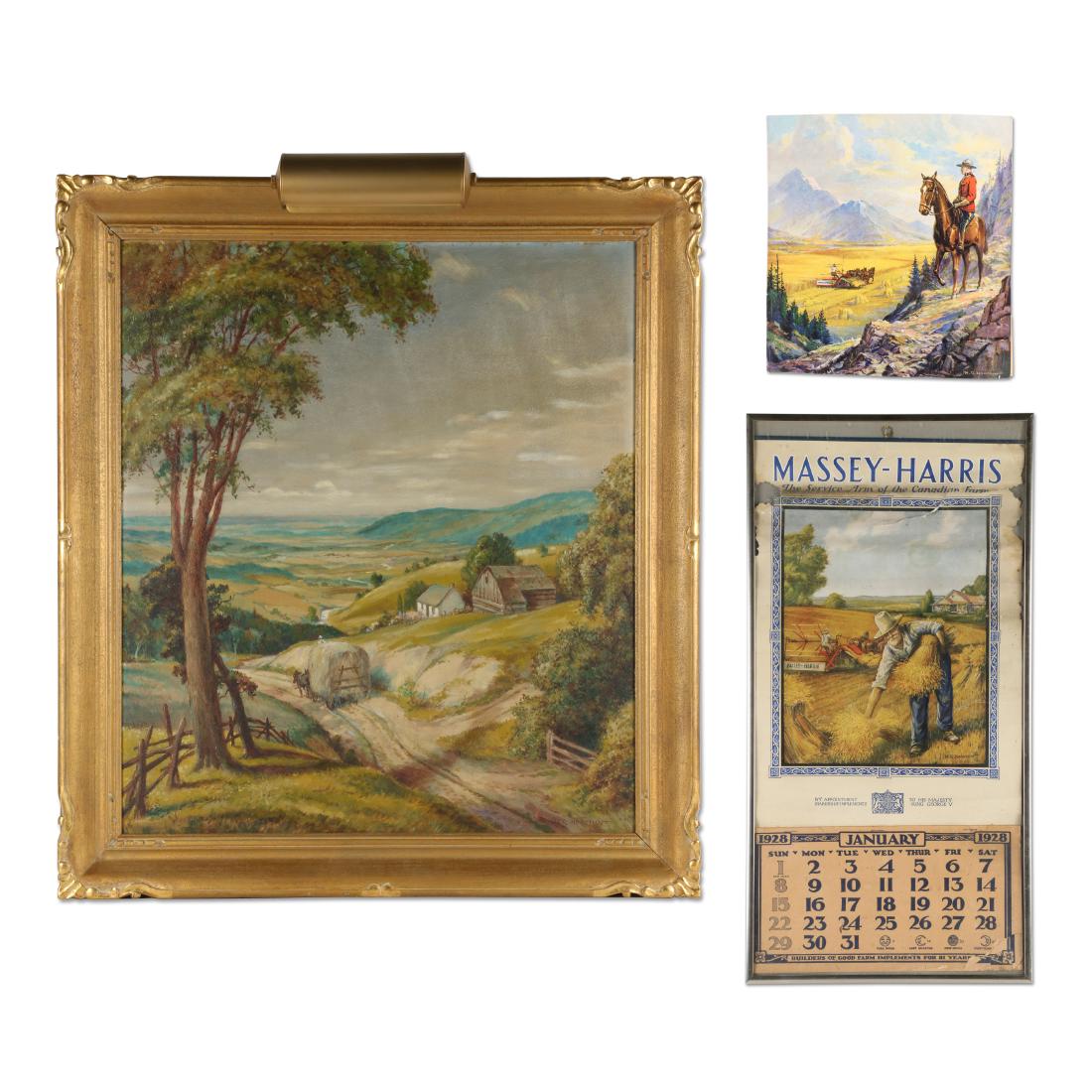 Massey-Harris Oil Painting, Howchin - Feb 09, 2019 | Miller & Miller ...