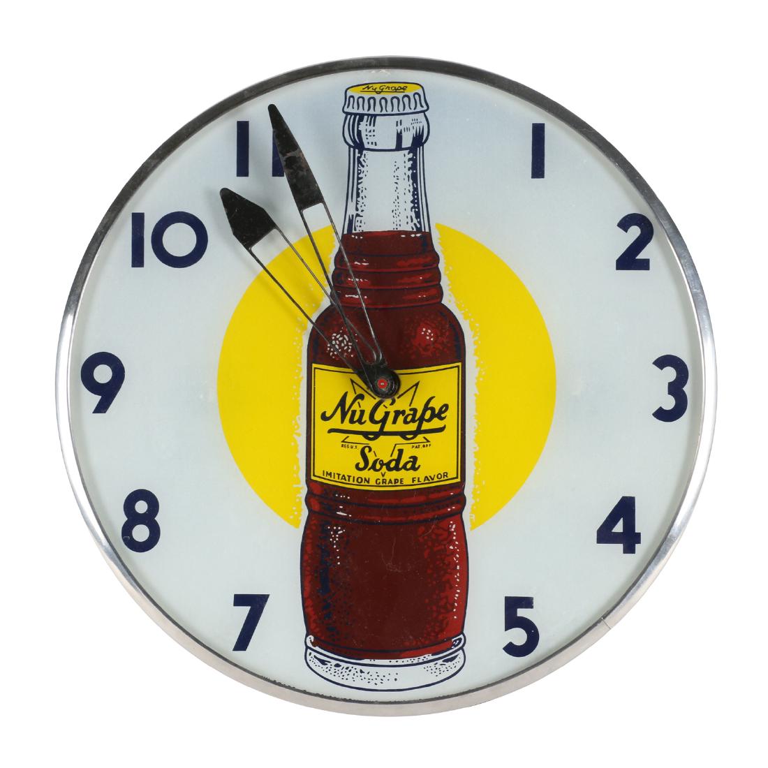 NuGrape Soda Backlit Clock