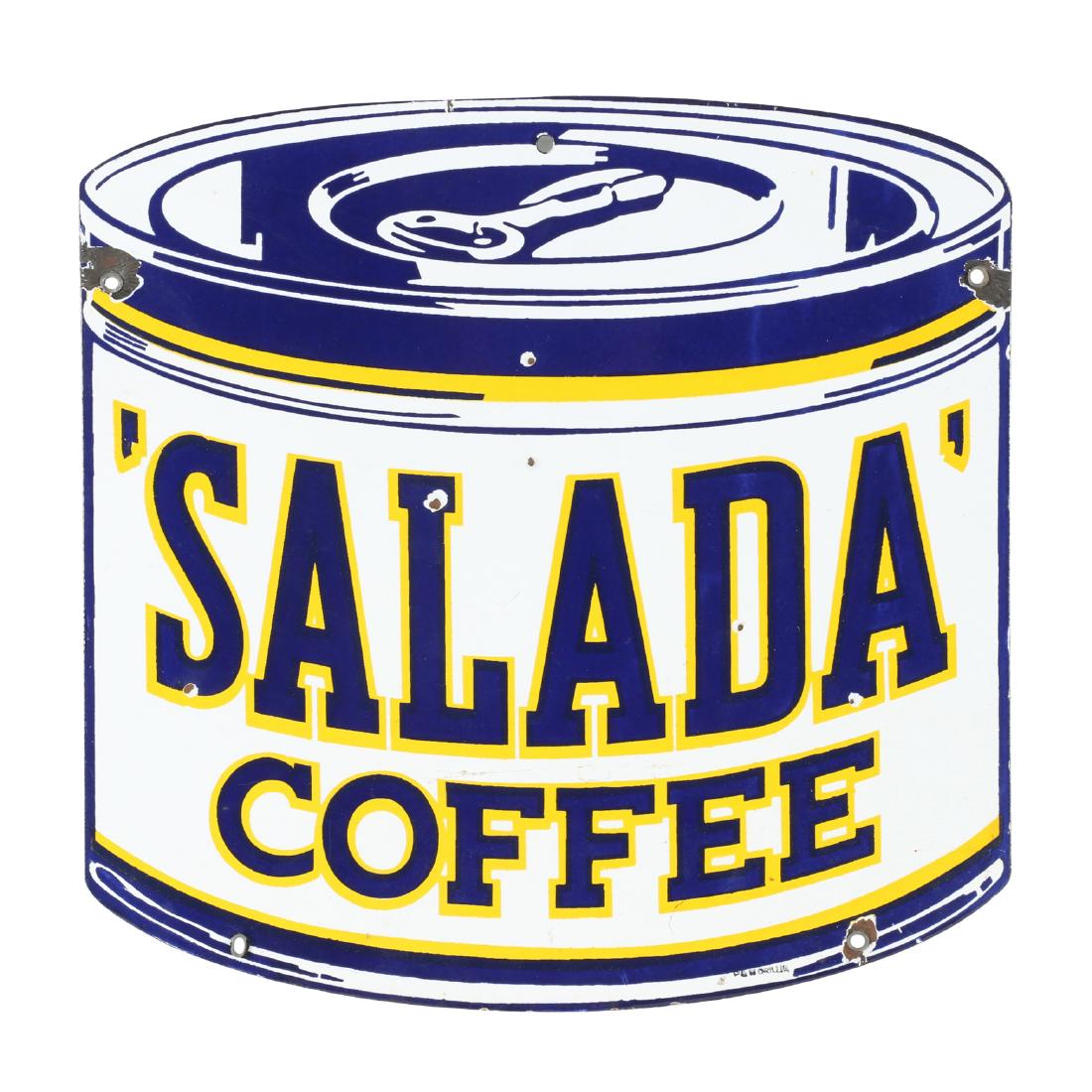 Salada Coffee Porcelain Sign