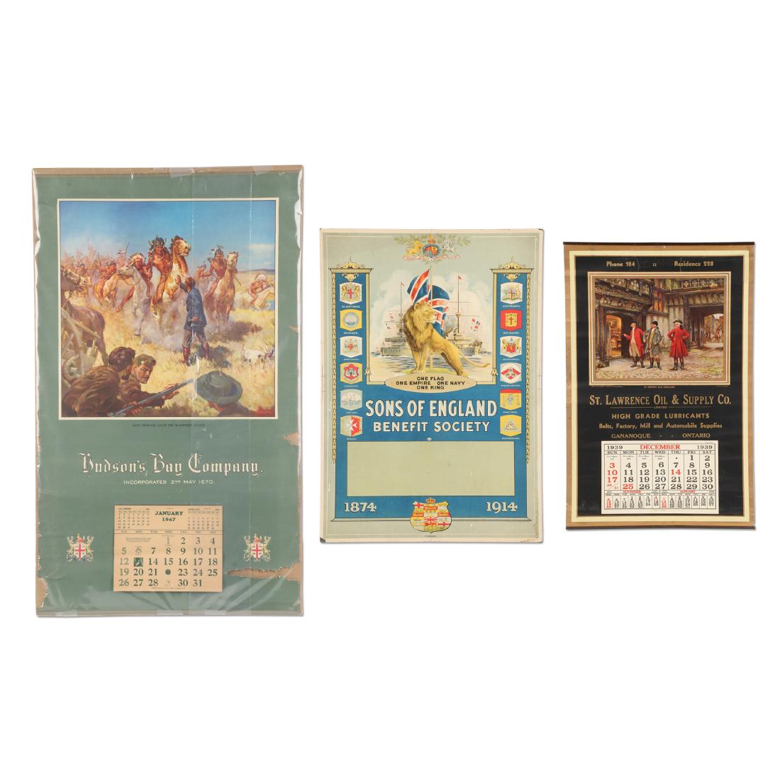 Canadian Lithographed Calendars