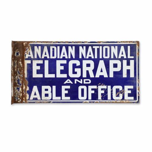 Canadian National Telegraph Flange Sign - Dec 07, 2019 | Miller ...