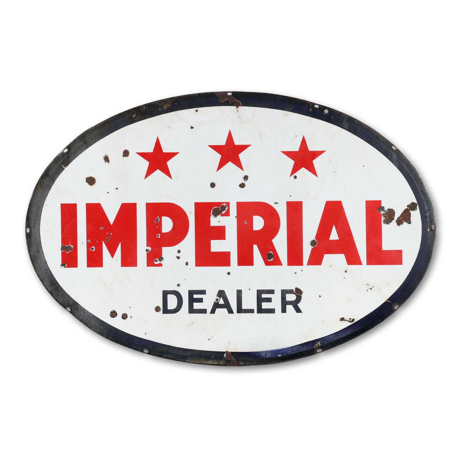 Imperial 3-Star Porcelain Dealer Sign - May 09, 2020 | Miller & Miller ...