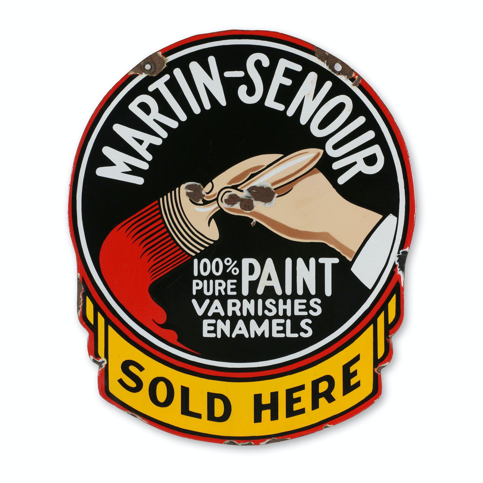 Martin Senour Paint Porcelain Sign
