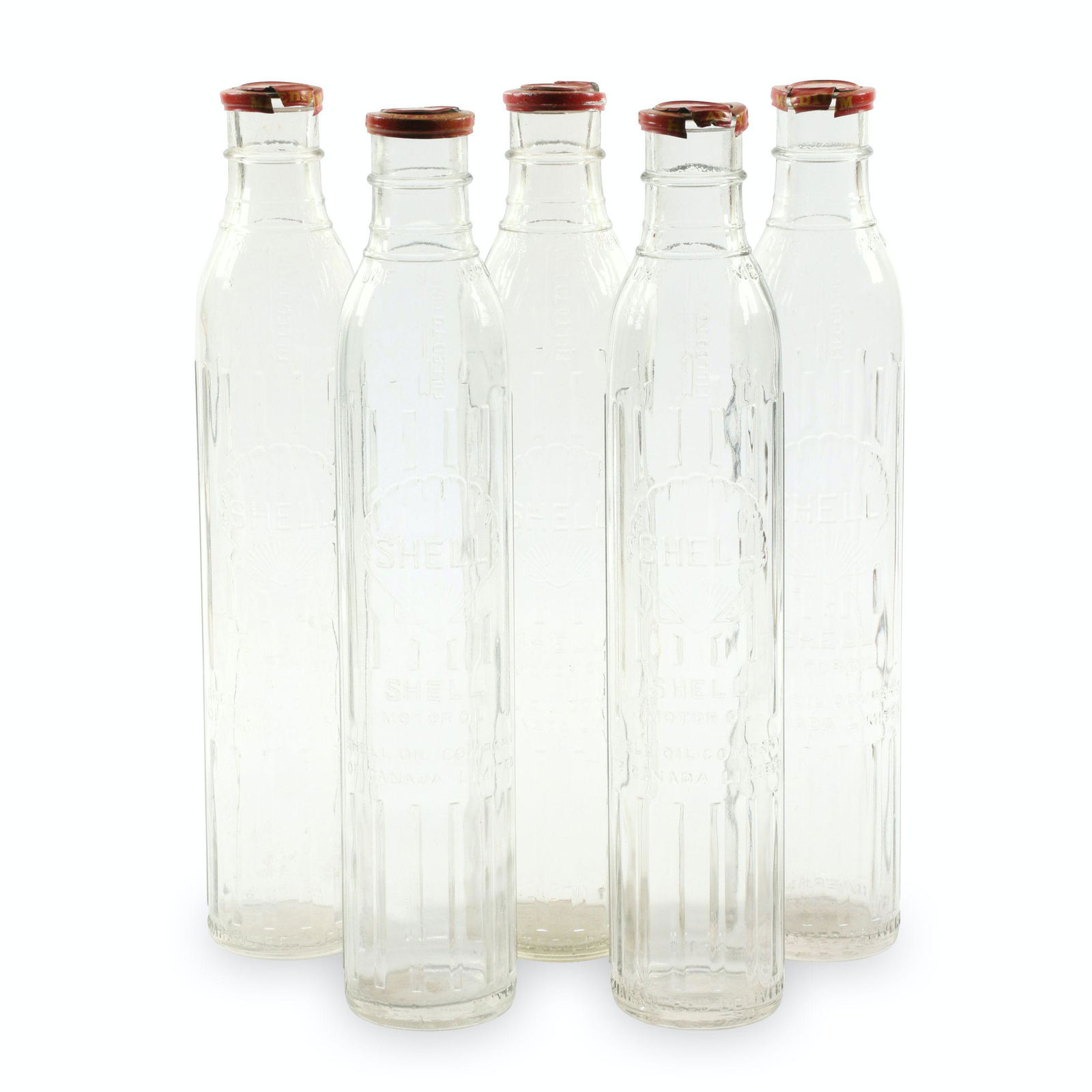 1933 Shell Quart Oil Bottles