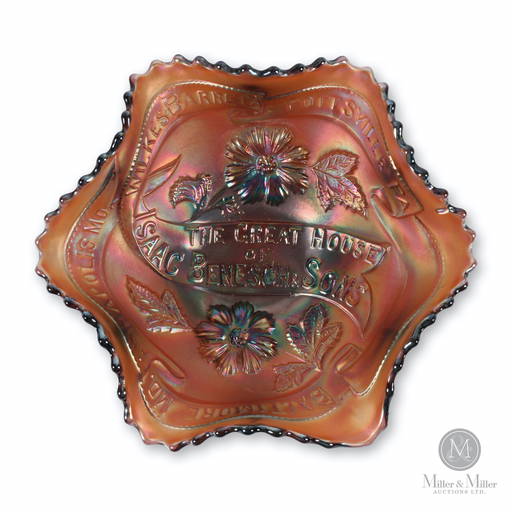 Isaac Benesch & Sons Carnival Glass Dish