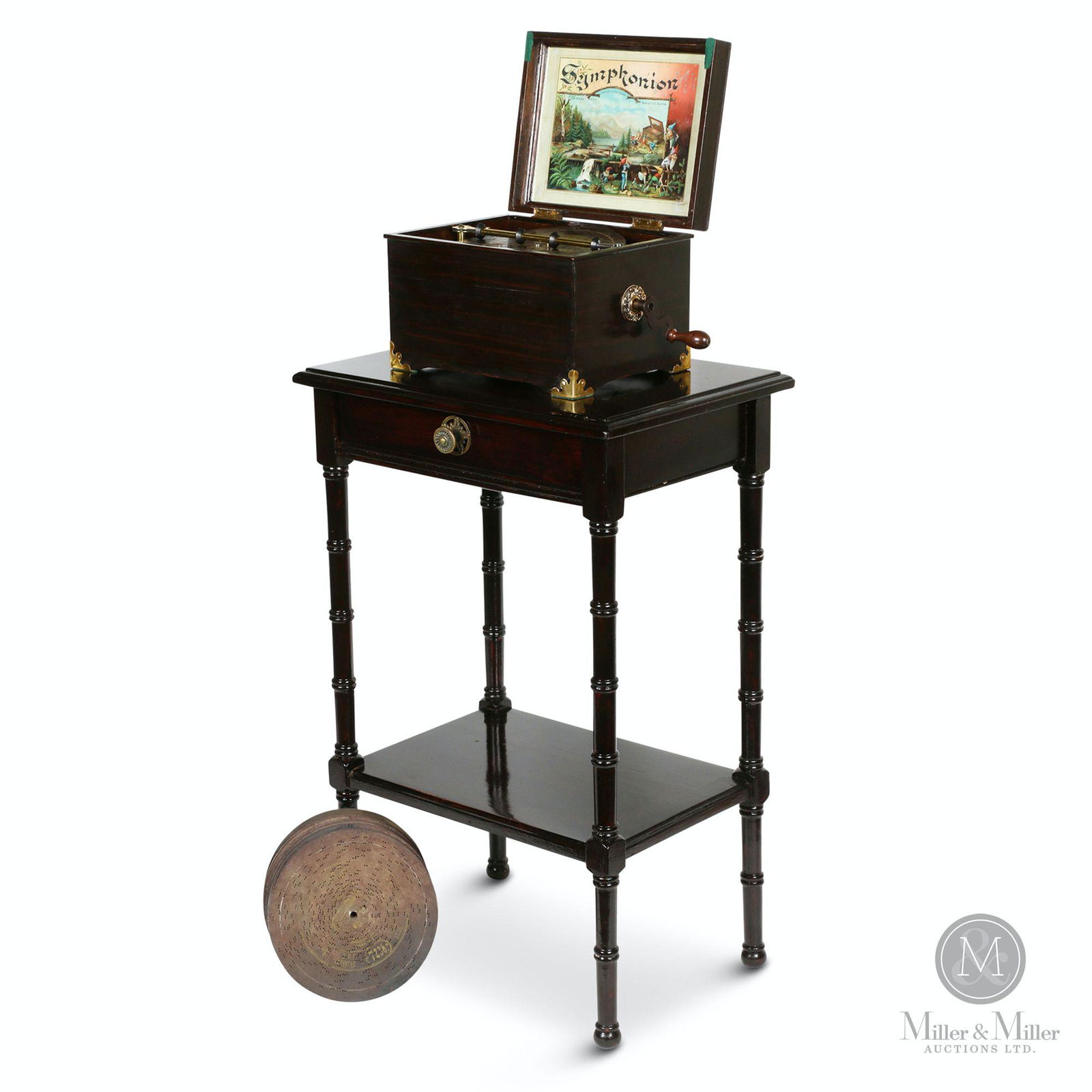 Symphonion 8" Disc Music Box & Stand - Sep 19, 2020 | Miller & Miller ...