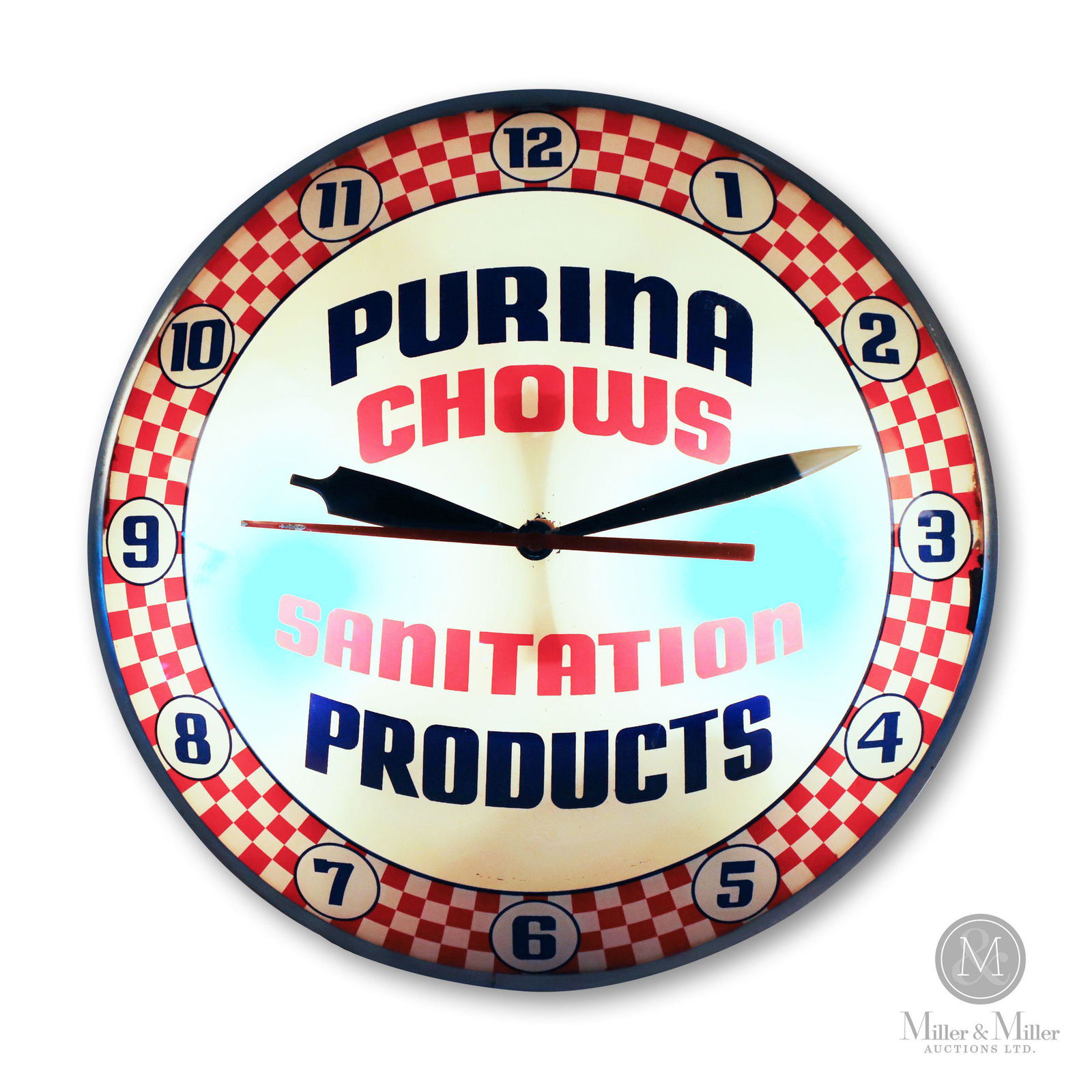 Purina Chows Lighted Double Bubble Clock